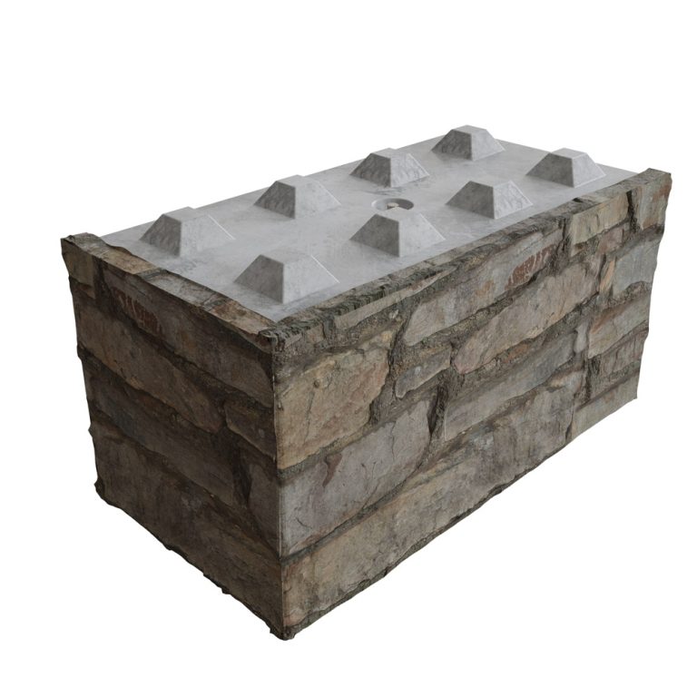 600 x 600mm Stone Face Range Concrete Interlocking Blocks – Wotblock ...