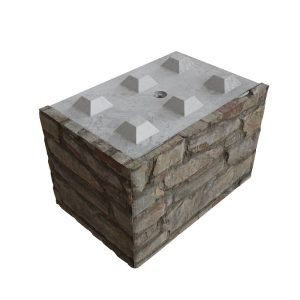 800 x 800mm Stone Face Block Range Concrete Interlocking Blocks ...