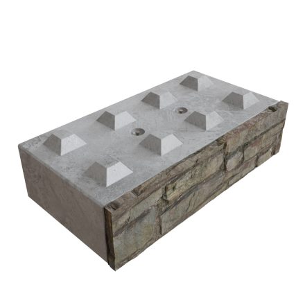 800 x 800mm Stone Face Block Range Concrete Interlocking Blocks ...