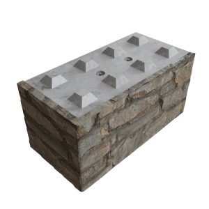 800 x 800mm Stone Face Block Range Concrete Interlocking Blocks ...