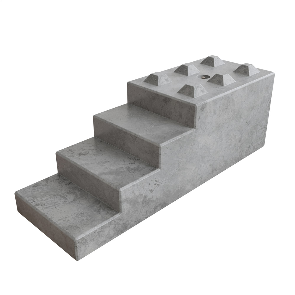 600mm Concrete Interlocking Steps – Wotblock Interlocking Concrete ...