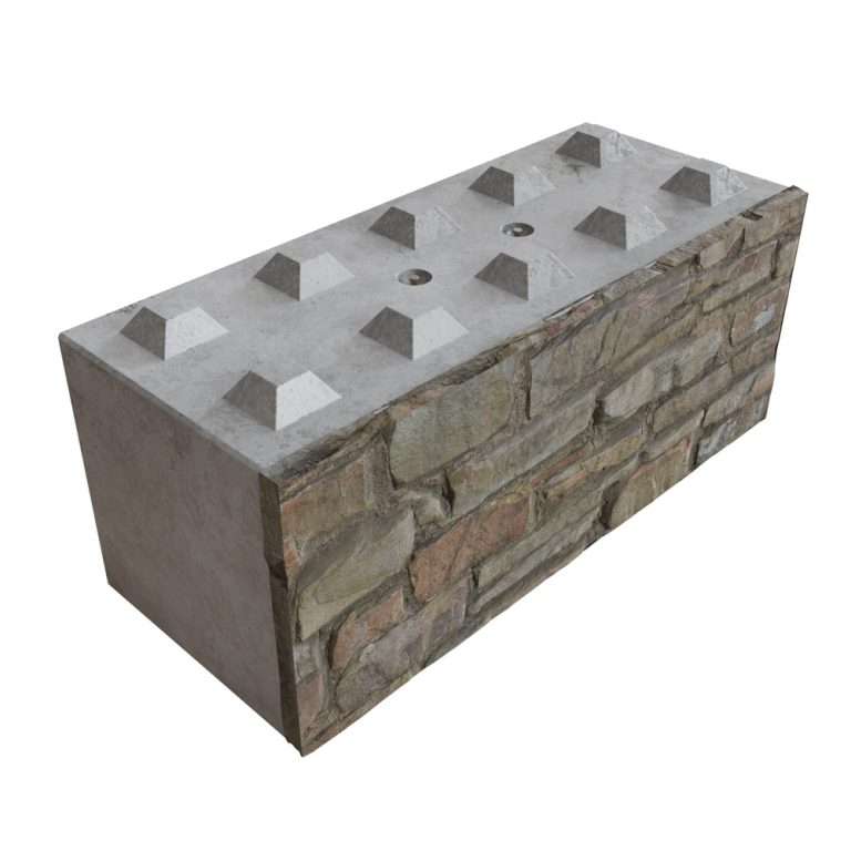 800 x 800mm Stone Face Block Range Concrete Interlocking Blocks ...