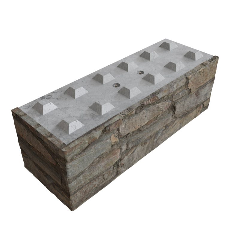 800 x 800mm Stone Face Block Range Concrete Interlocking Blocks ...