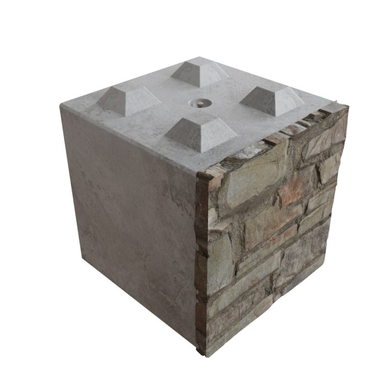 800 x 800mm Stone Face Block Range Concrete Interlocking Blocks ...