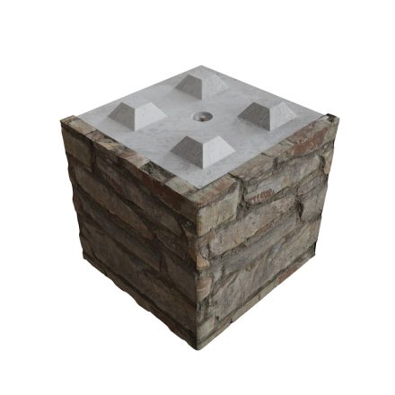 800 x 800mm Stone Face Block Range Concrete Interlocking Blocks ...