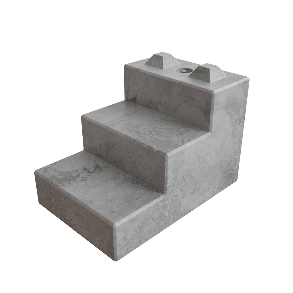 600mm Concrete Interlocking Steps – Wotblock Interlocking Concrete ...