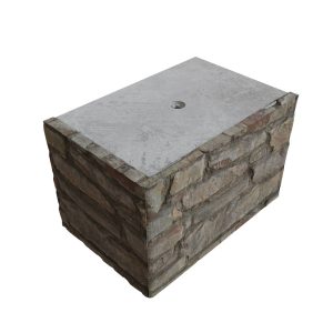 800 x 800mm Flat Top Stone Face Block Range Concrete Interlocking ...