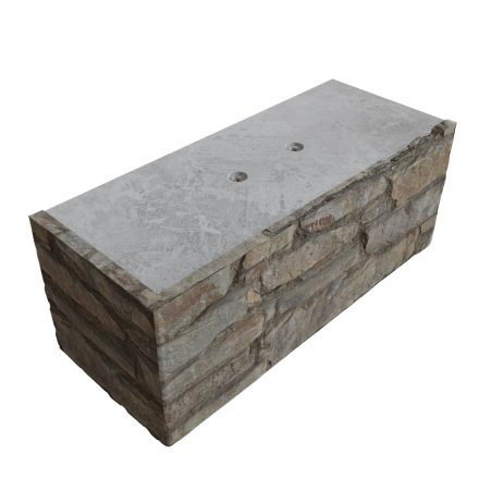 800 x 800mm Flat Top Stone Face Block Range Concrete Interlocking ...