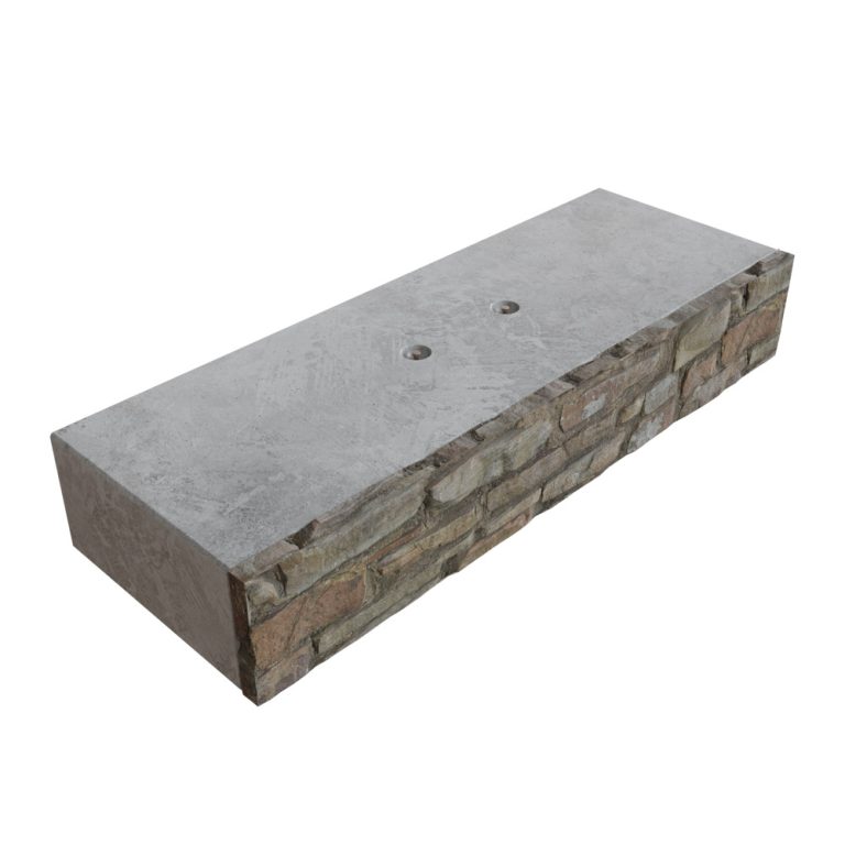 800 x 800mm Flat Top Stone Face Block Range Concrete Interlocking ...