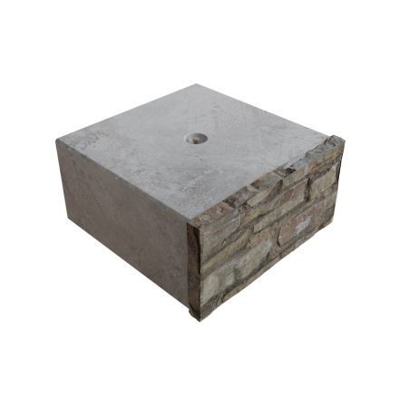 800 x 800mm Flat Top Stone Face Block Range Concrete Interlocking ...