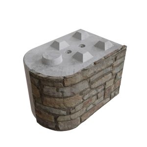800 x 800mm Stone Face Block Range Concrete Interlocking Blocks ...